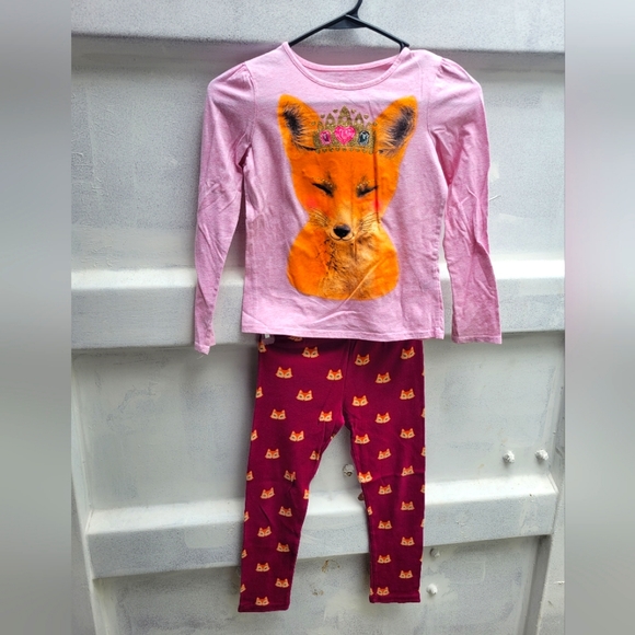 Gymboree | Matching Sets | Fox Animal Print Bundle Set Top And Leggings ...
